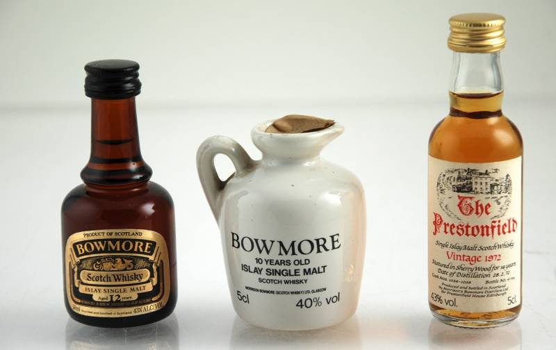 3 MINIATURES BOWMORE 5CL VERY RARE - Products - Whisky Antique, Whisky ...