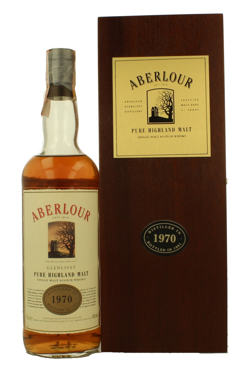 Aberlour Speyside Scotch Whisky 1970 1991 70cl 43% OB- - Products ...