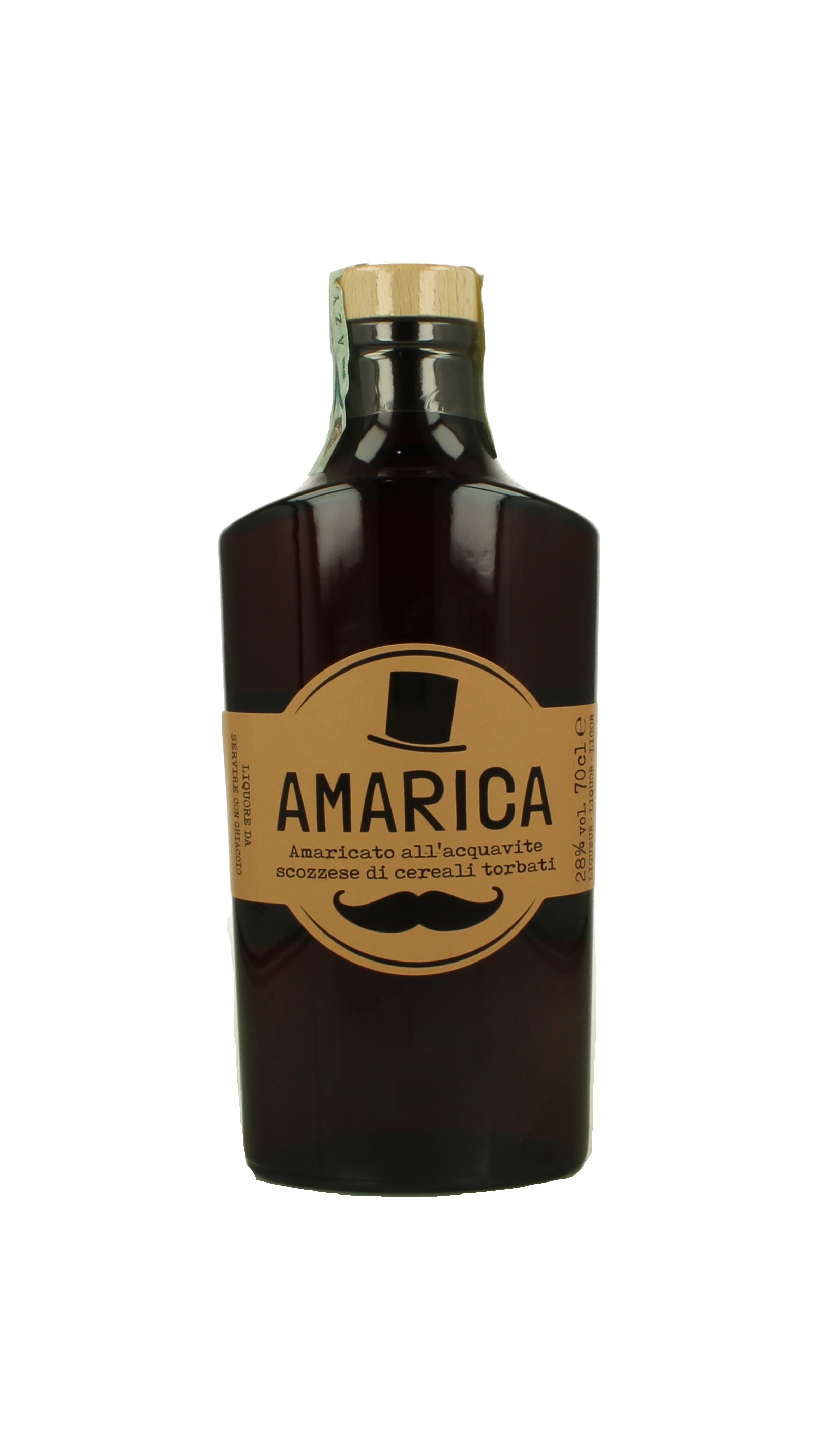 AMARICA amaro all'acquavite di cereali Torbati (WHISKY DI ISLAY K) 70cl ...