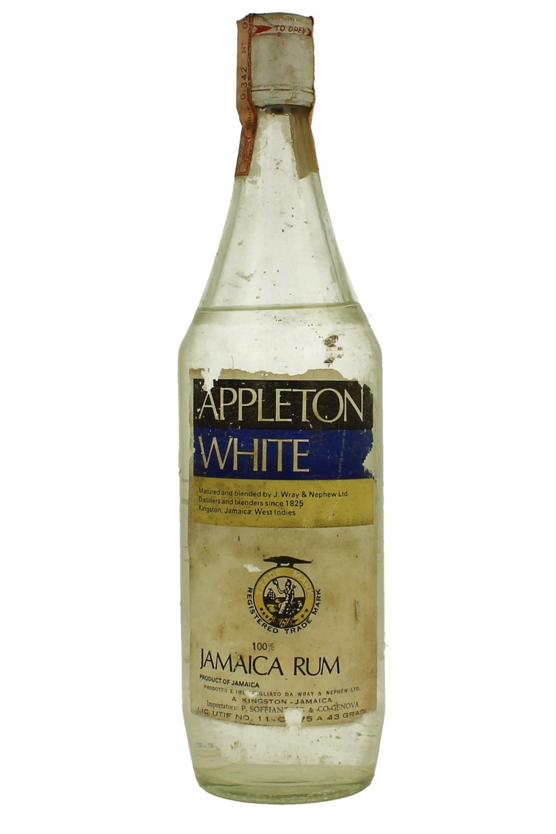 APPLETON White Bot 60/70's 75cl 43% OB - Jamaican Rum - Products ...