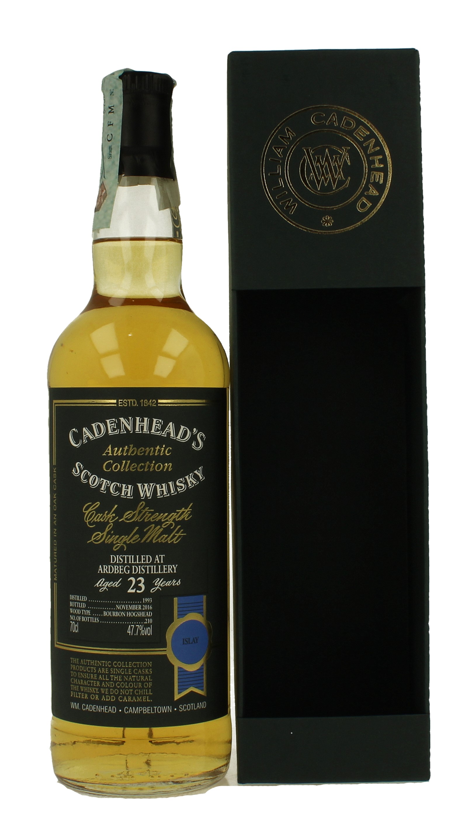 ARDBEG 23 Years Old 1993 2016 70cl 47.7% Cadenhead's - Authentic ...