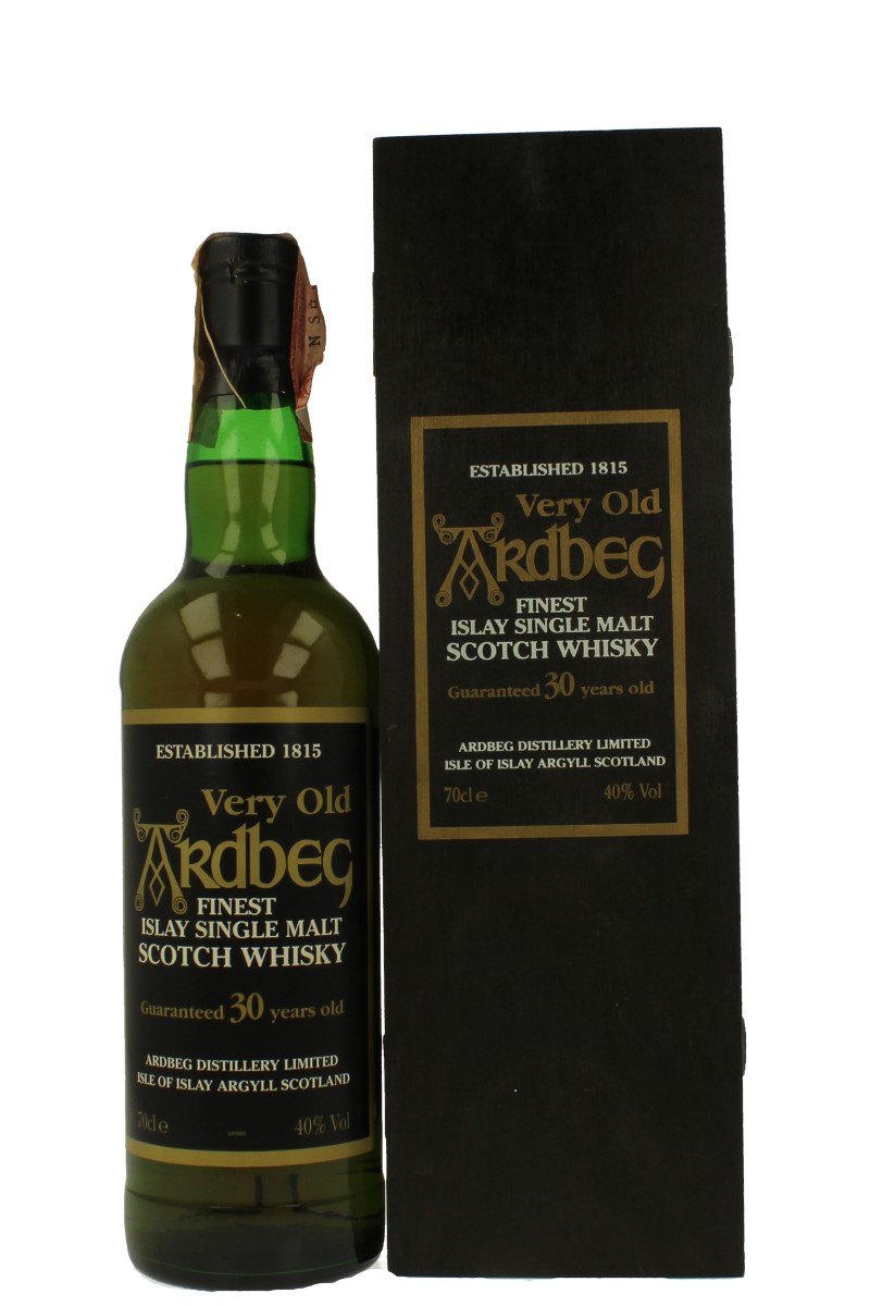 ARDBEG 30yo 70cl 40% ob-Wood Box - Products - Whisky Antique, Whisky ...