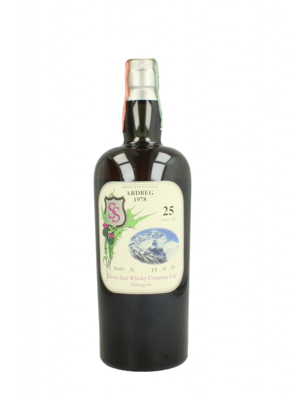 ARDBEG Islay Scotch Whisky 25 Year Old 1978 2003 70cl 46% Silver Seal ...