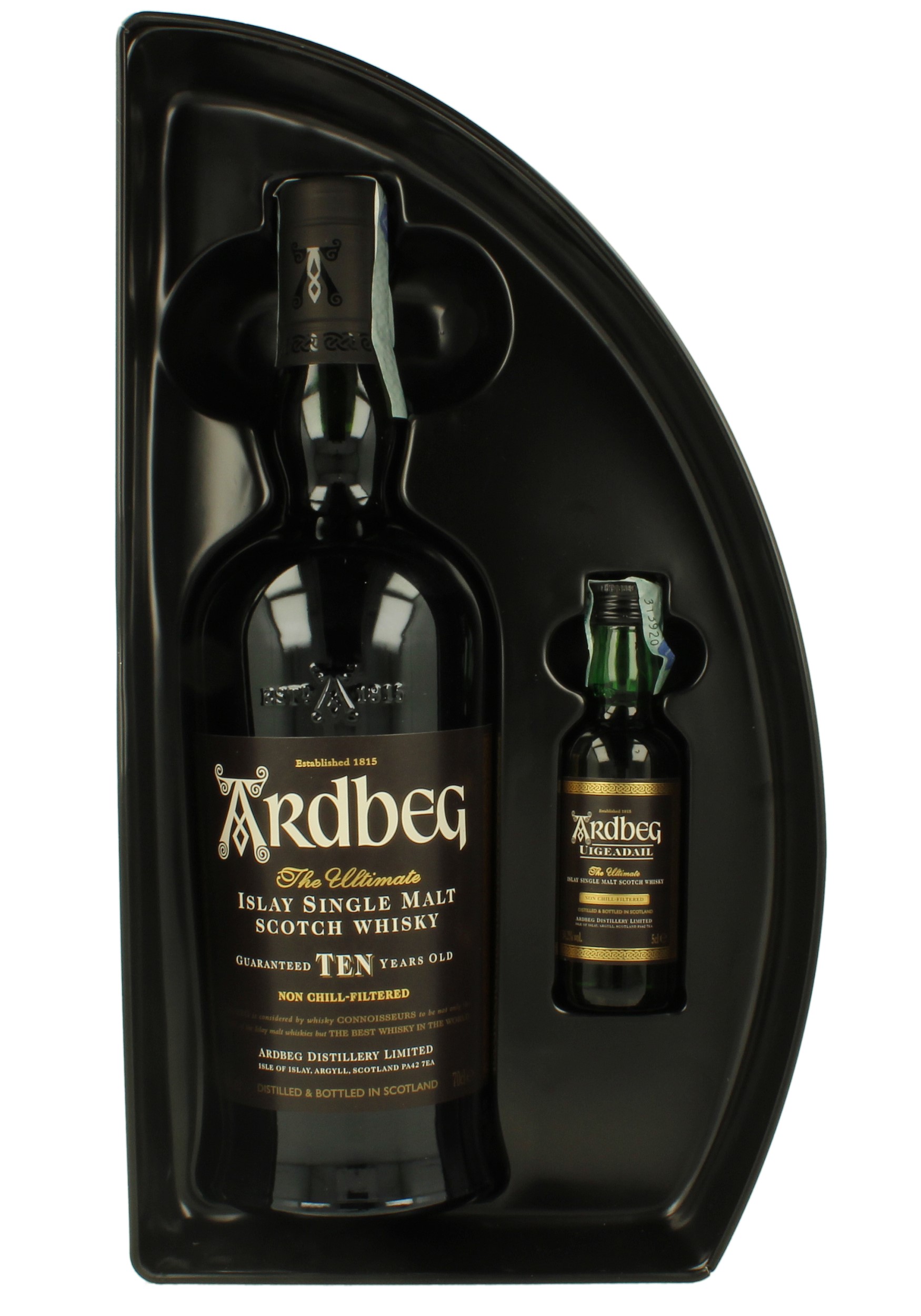 ARDBEG Quadrant 10yo 70 CL 46% OB giftpack with miniature - Products ...