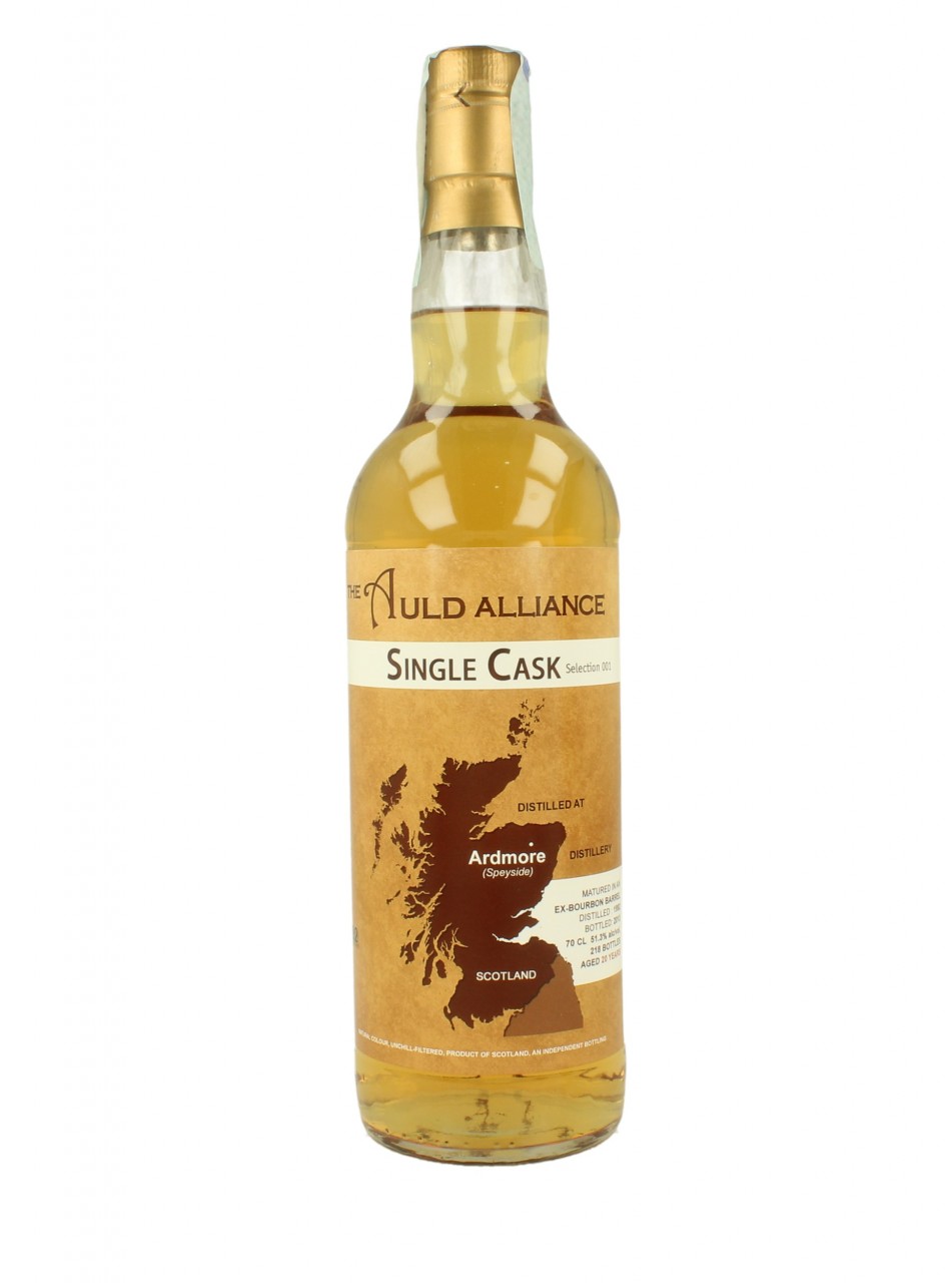 ARDMORE THE AULD ALLIANCE 20YO 1992 2013 70 CL 51.3 % EX BOURBON BARREL ...
