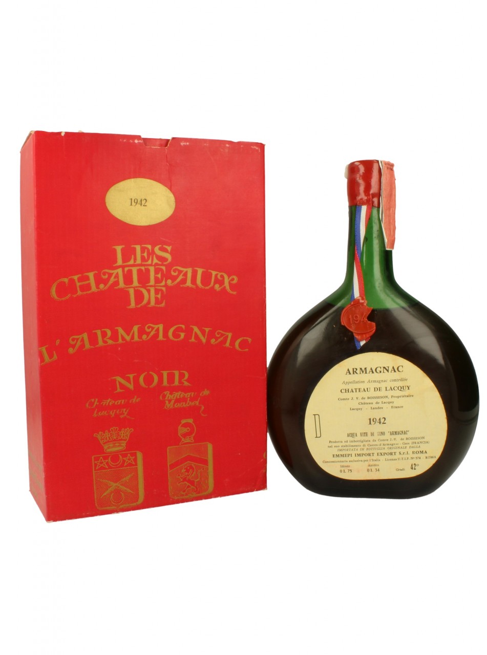 ARMAGNAC CHATEAU DE LAQUY 1942 75CL 42% VERY RARE OLD BOTTLE - Prodotti ...