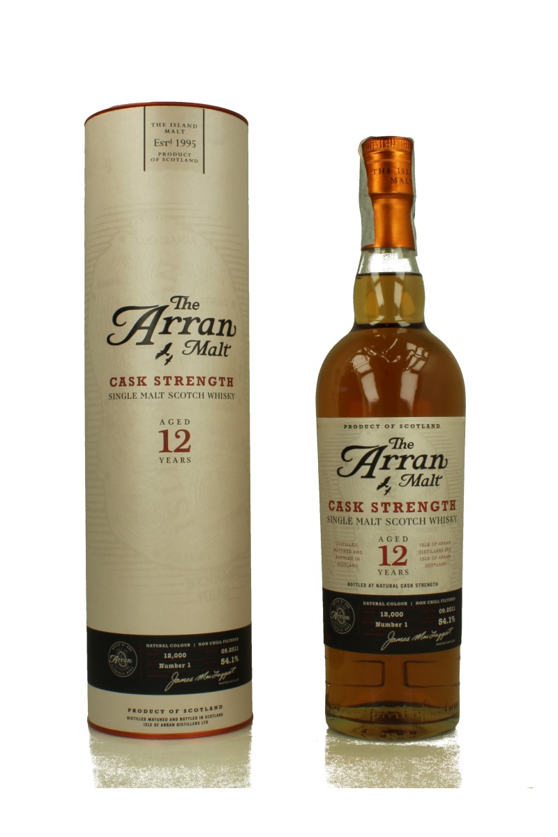 ARRAN 12 years old 2011 70cl 54.1% CASK STRENGTH Number 1 limited ...