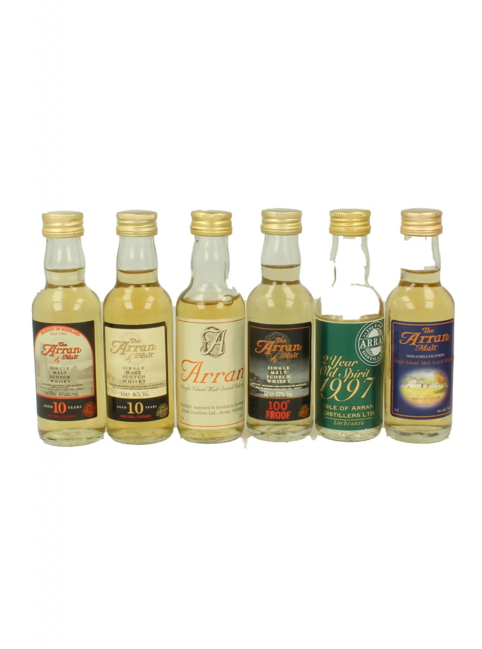 ARRAN 5CL 6 RARE DIFFERENT MINIATURES - Products - Whisky Antique ...