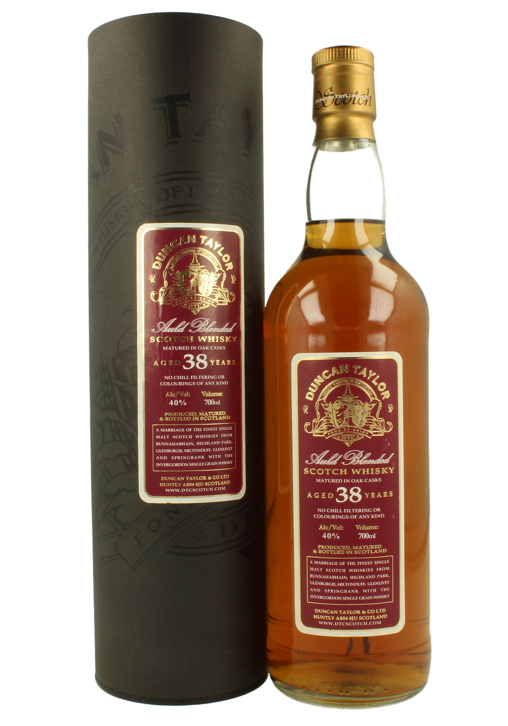 AULD BLENDED 38 year old 70cl 40% Duncan Taylor - Products - Whisky ...