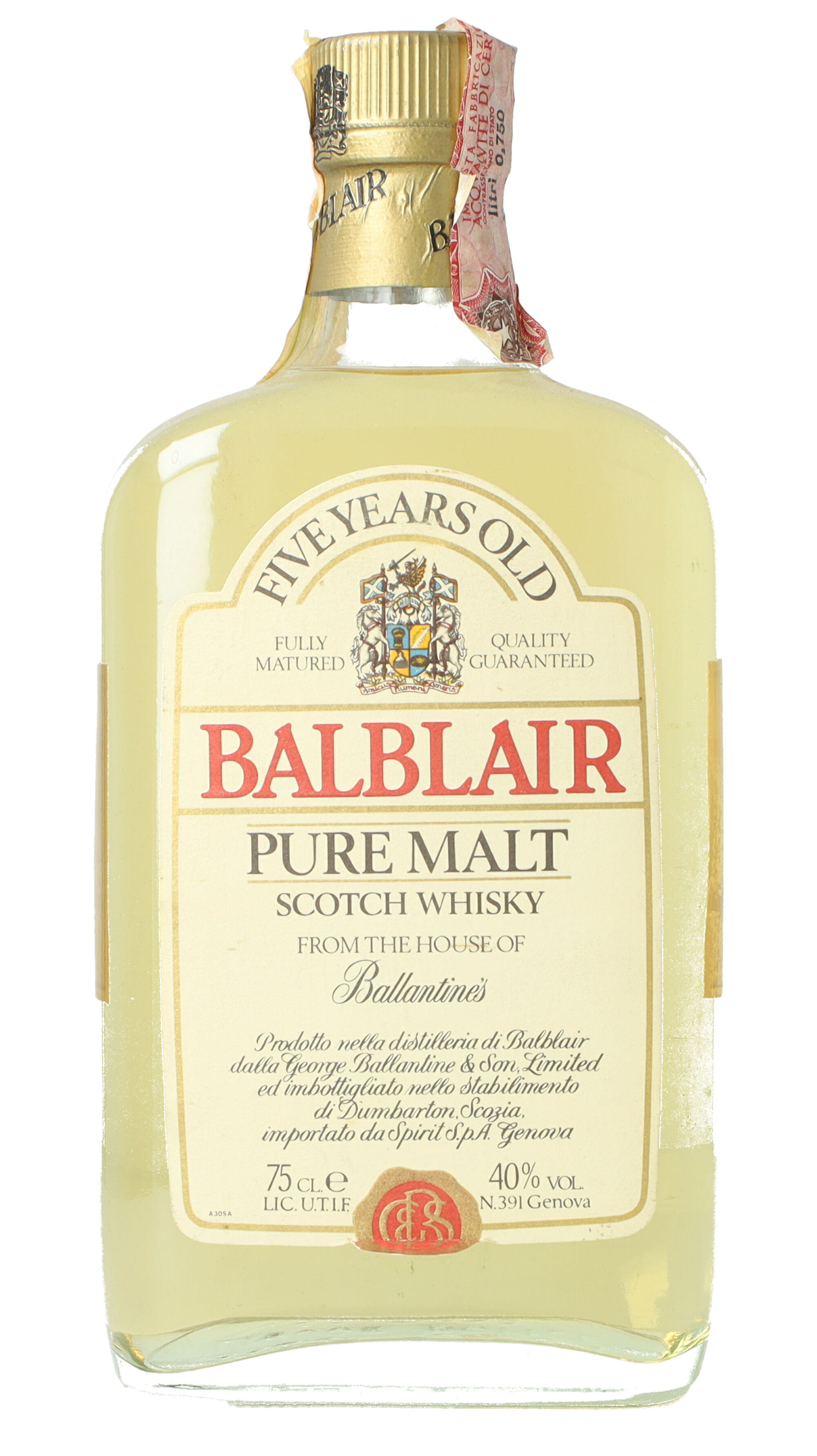 Balblair Highalnd Scotch Whisky 5 Year Old Bottled around 1970-1980 ...