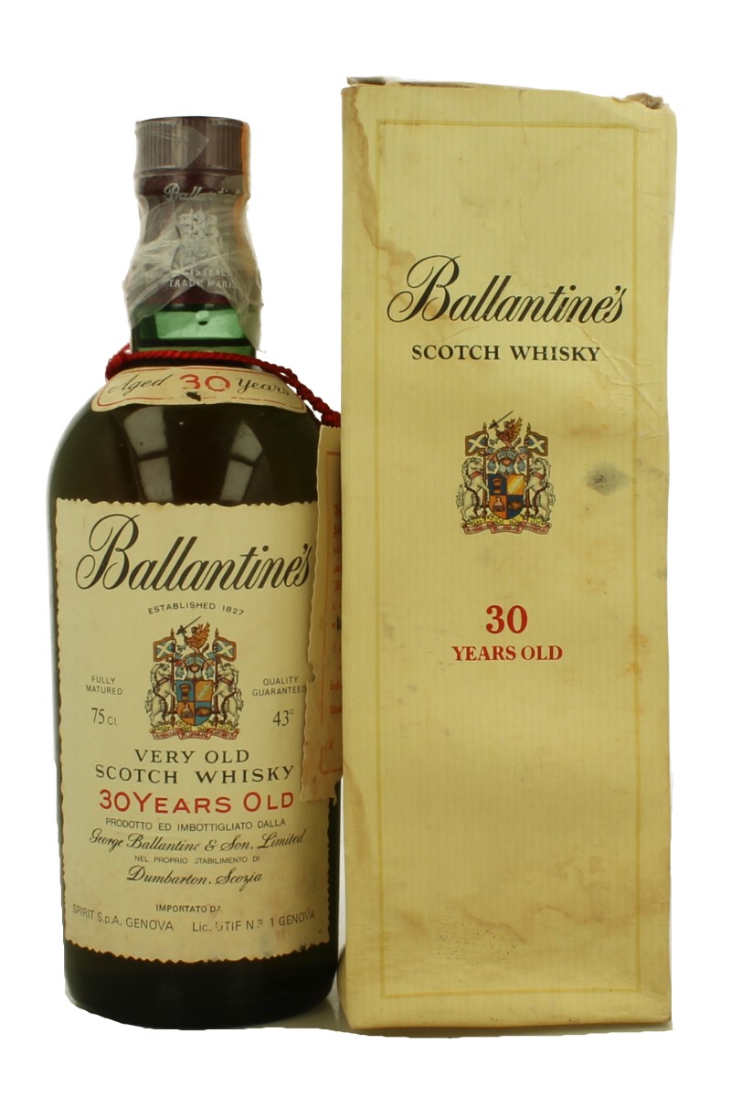 BALLANTINE'S 30 Years Old Imported 1979 75cl 43% Spirit import ...