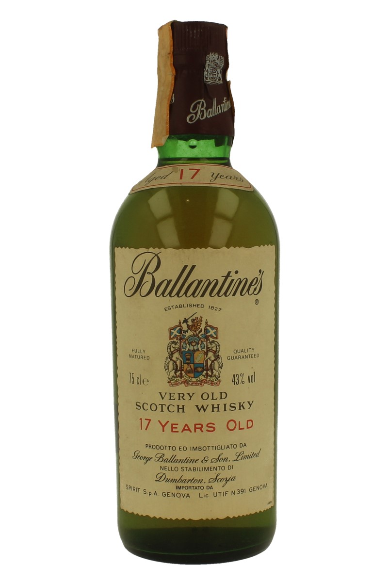 BALLANTINE'S Blended Scotch Whisky 17yo - Bot.70-80's 75cl 43% Spirit ...
