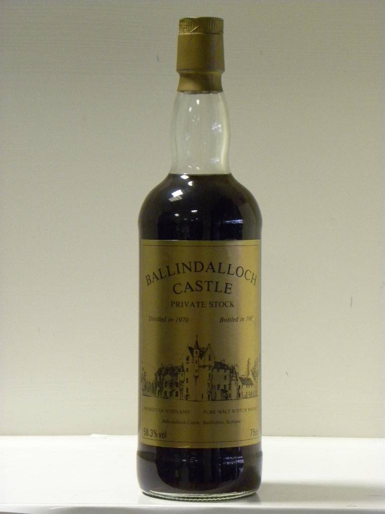 BALLINDALLOCH CASTLE PURE MALT 1970-1989 75 CL 58,3% - Products ...