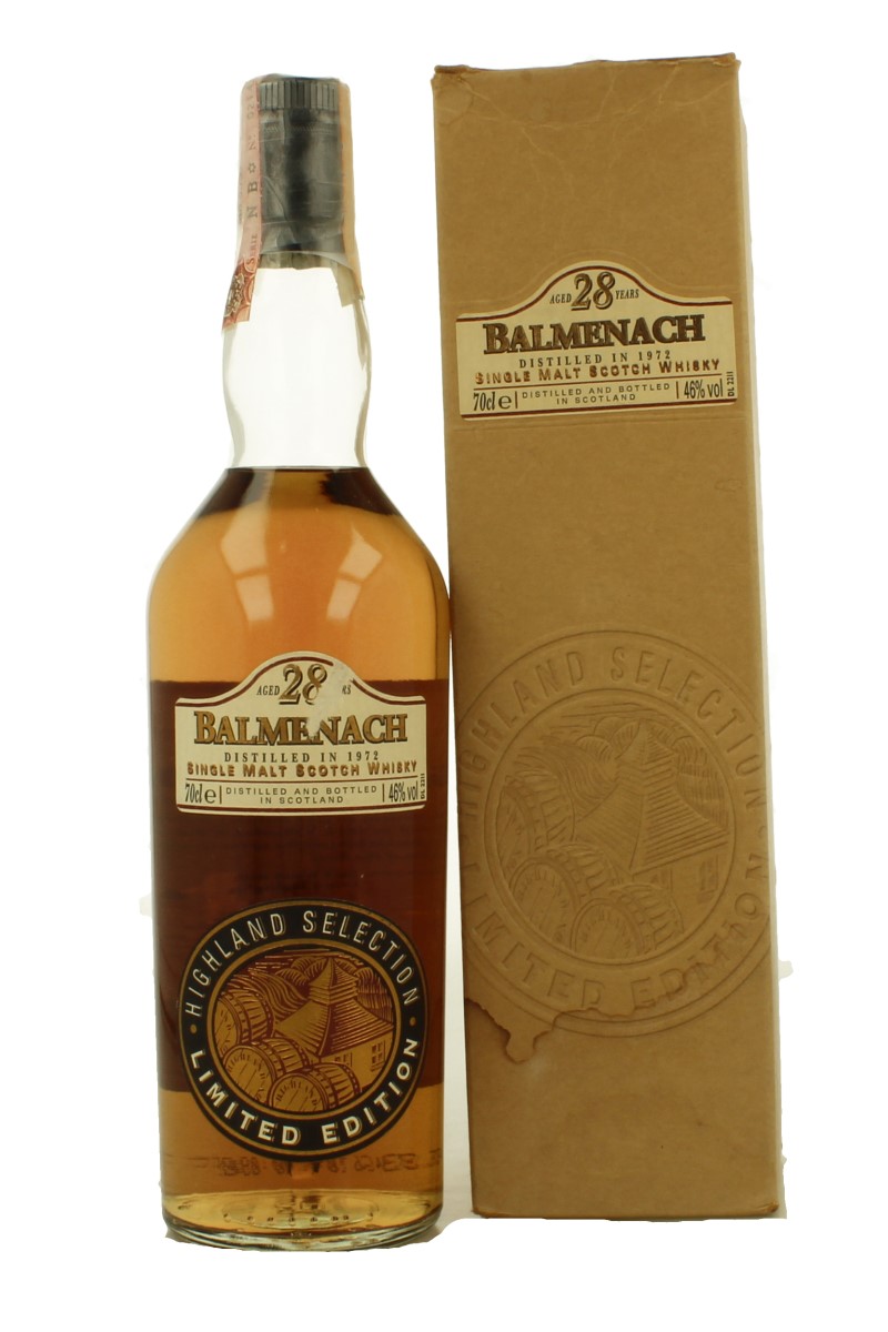 Balmenach Single Malt Scotch Whisky 28 Year Old 1972 70cl 46% OB ...