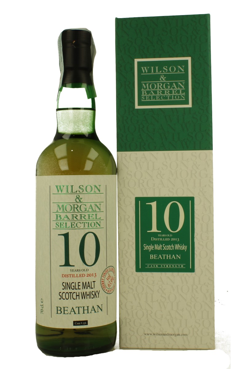 BEATHAN 10 years old 2013 2023 70cl 63.9% - Wilson & morgan - Products ...