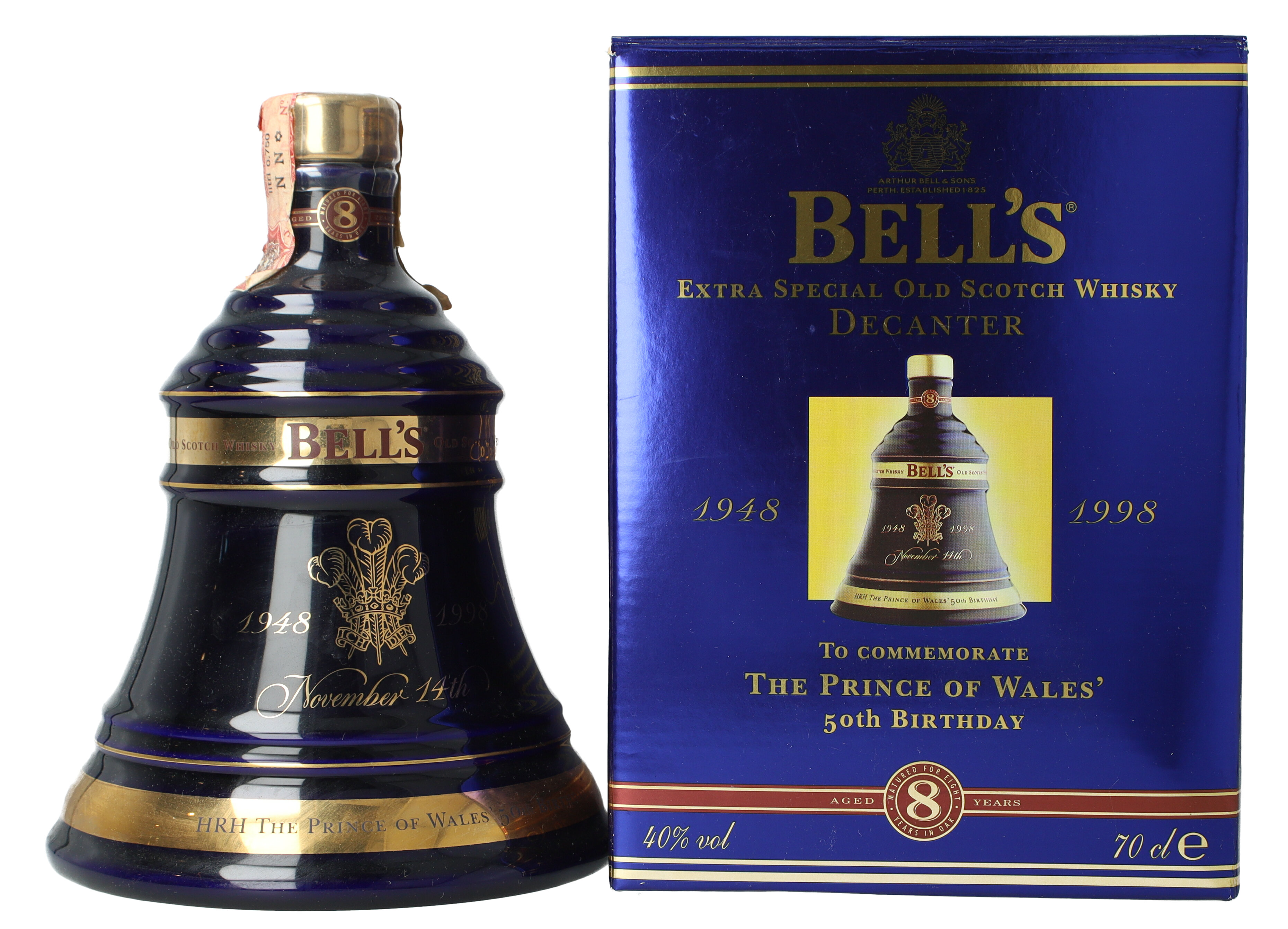 Bell's Blended Scotch Whisky Bottled 1998 70cl 40% OB-Prince of Wales ...