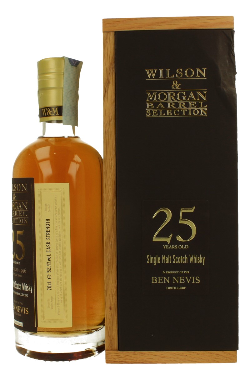 BEN NEVIS 25 years old 1996 2021 70cl 52.1% Wilson & Morgan Sherry ...