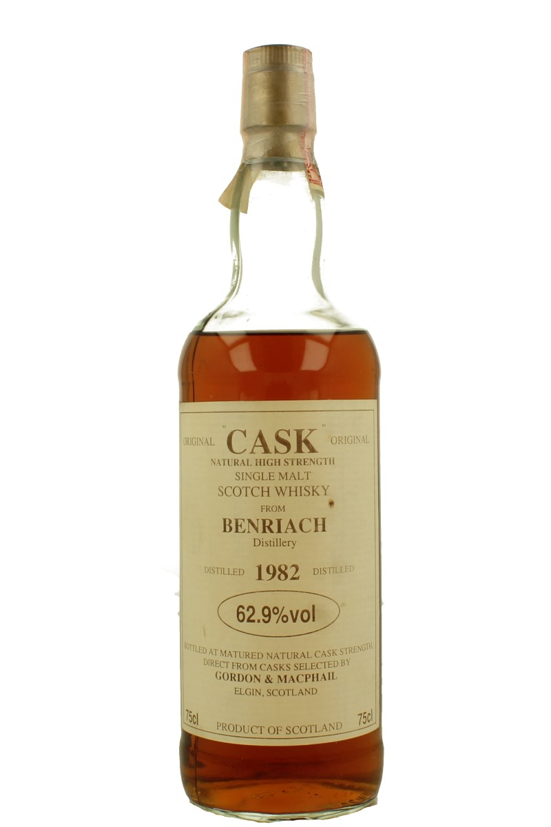 Benriach Speyside Scotch Whisky 1982 75cl 62.9% Gordon MacPhail ...