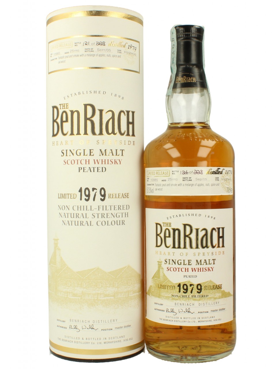 Benriach Speyside Scotch Whisky 25yo 1979 2005 70cl 57.5% OB - #10985 ...