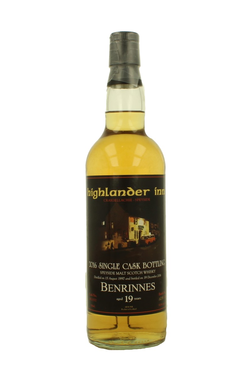 Benrinnes Speyside Scotch Whisky 19 Year old 1997 2016 70cl 57.9% ...