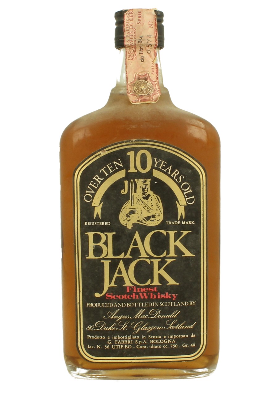 BLACK JACK 10yo Bot.70's 75cl 40% Angus Mac Donald - Blended - Products ...