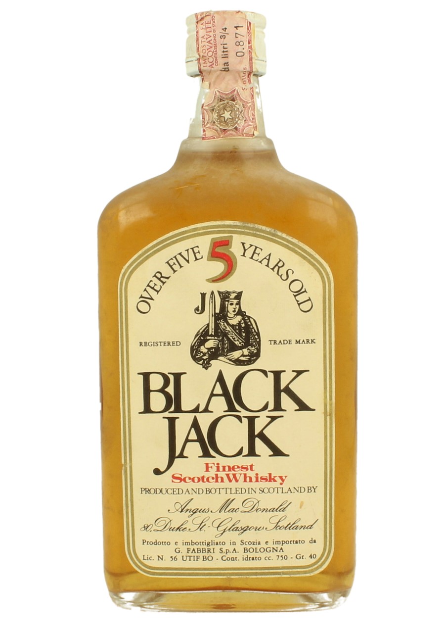 BLACK JACK 5yo Bot.70's 75cl 40% Angus Mac Donald - Blended - Products ...