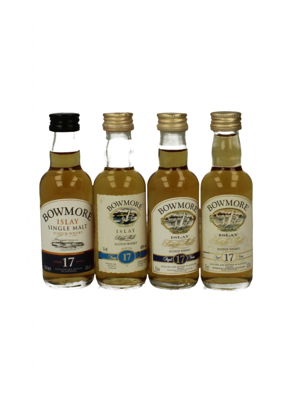 BOWMORE 17YO 5CL 4 RARE MINIAUTURES - Products - Whisky Antique, Whisky ...