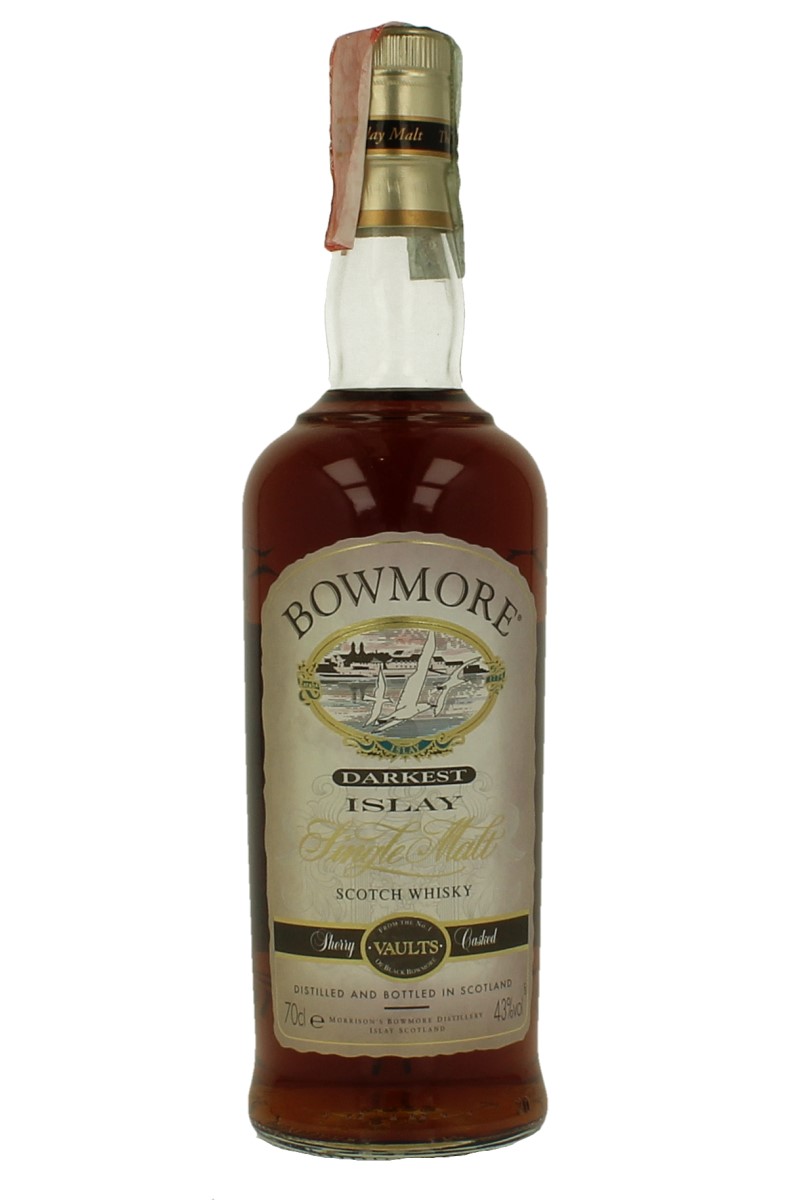 BOWMORE 70cl 43% OB-DARKEST Gift Box with miniature - Products - Whisky ...