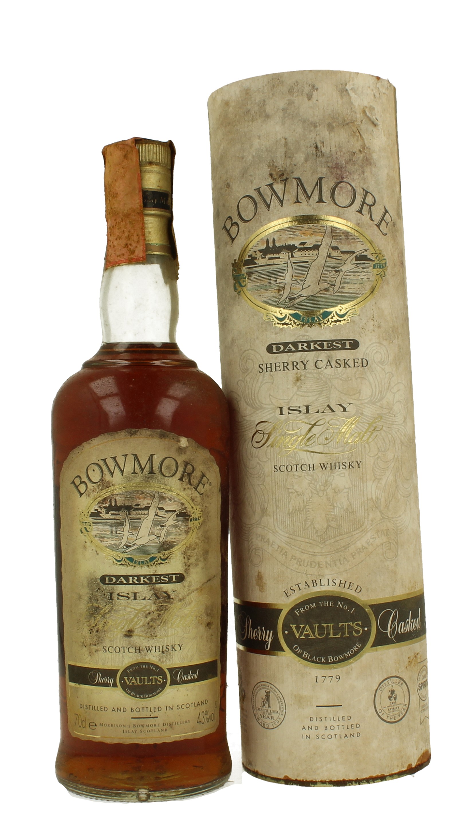 BOWMORE Bot in The 90's 70cl 43% OB-bad label Darkest - Products ...