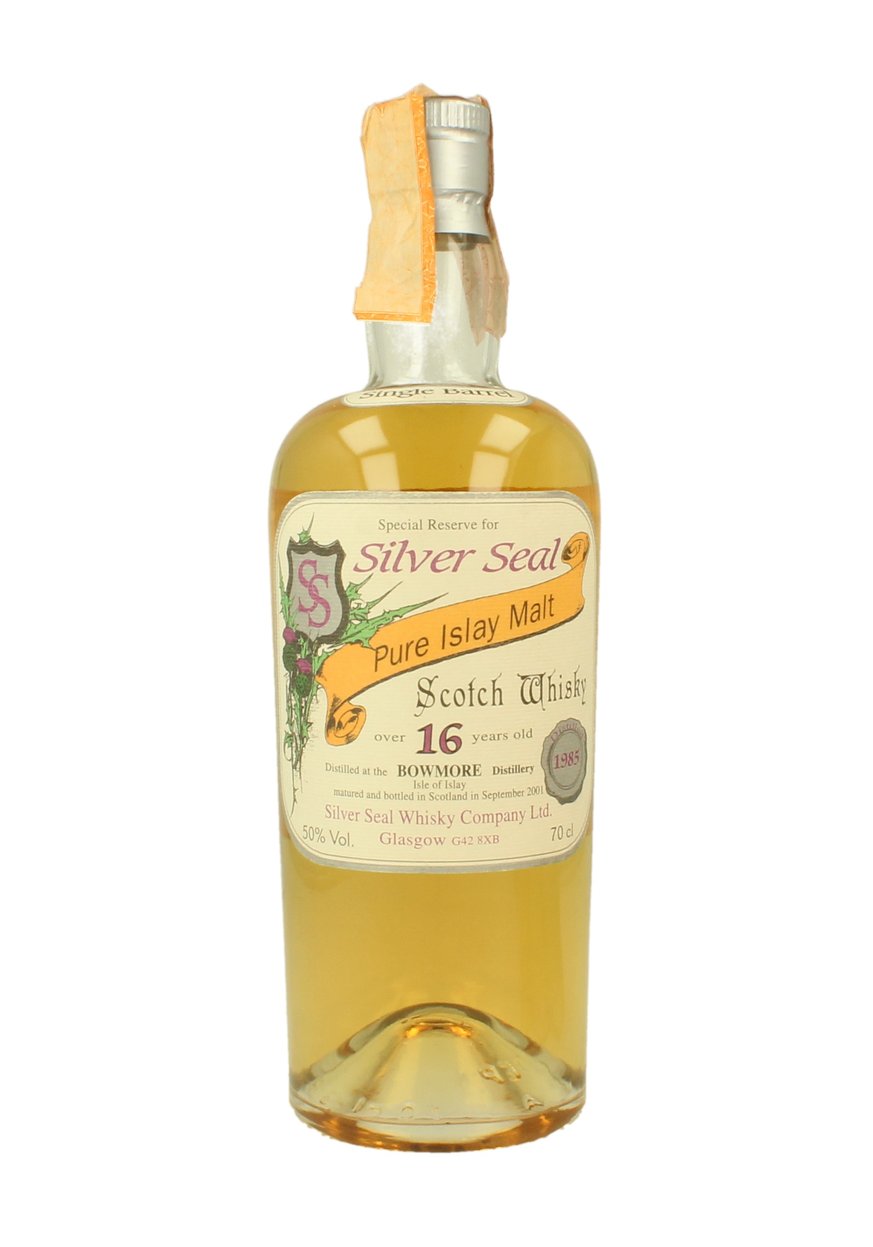 Bowmore Islay Scotch Whisky 16 Year Old 1985 2001 70cl 50% SILVER SEAL ...