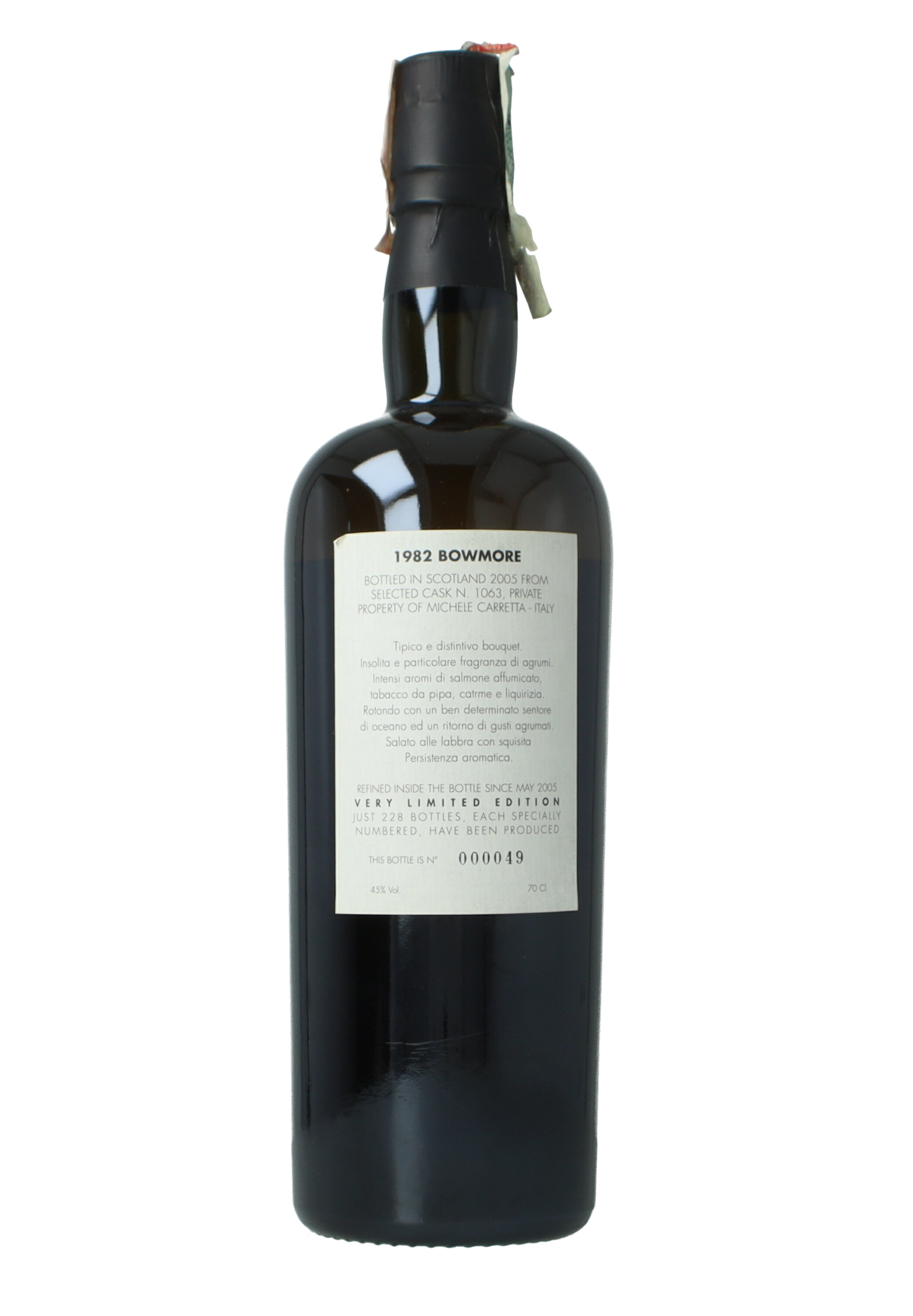 Bowmore Islay Scotch Whisky 1982 2005 70cl 45% Samaroli - cask 1063 ...