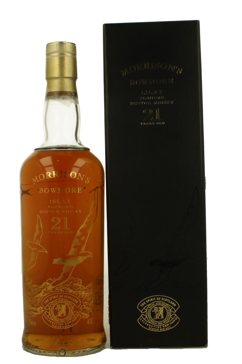 Bowmore Islay Scotch Whisky 21 Years Old 70cl 43% OB-Celebrating 500th ...