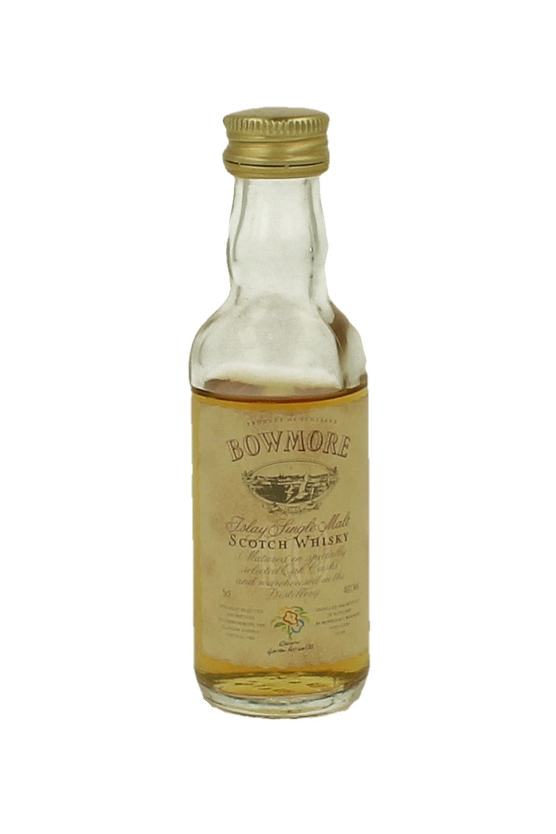 Bowmore Miniatures - Bot.70-80's 3x5cl 2x 1965 and Garden festival ...