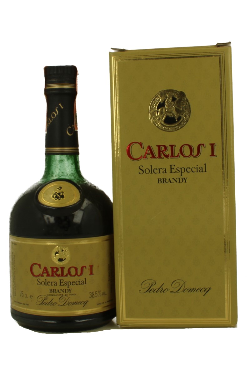 BRANDY CARLOS I Solera Especial Brandy Bot in The 90's early 2000 70cl ...