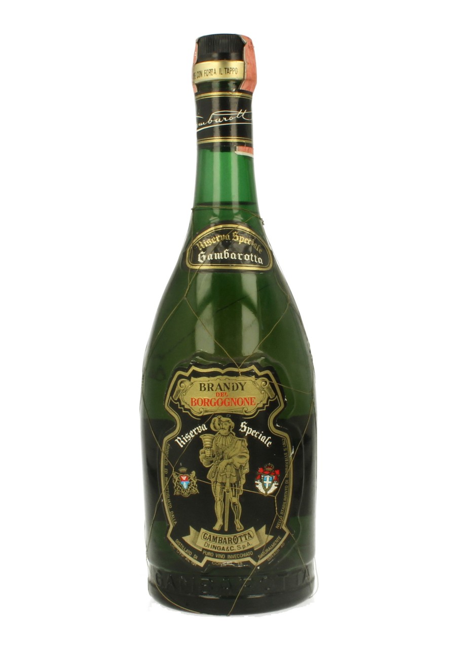 BRANDY DEL BORGOGNONE GAMBAROTTA 75 CL 40% OLD BOTTLE - Products ...