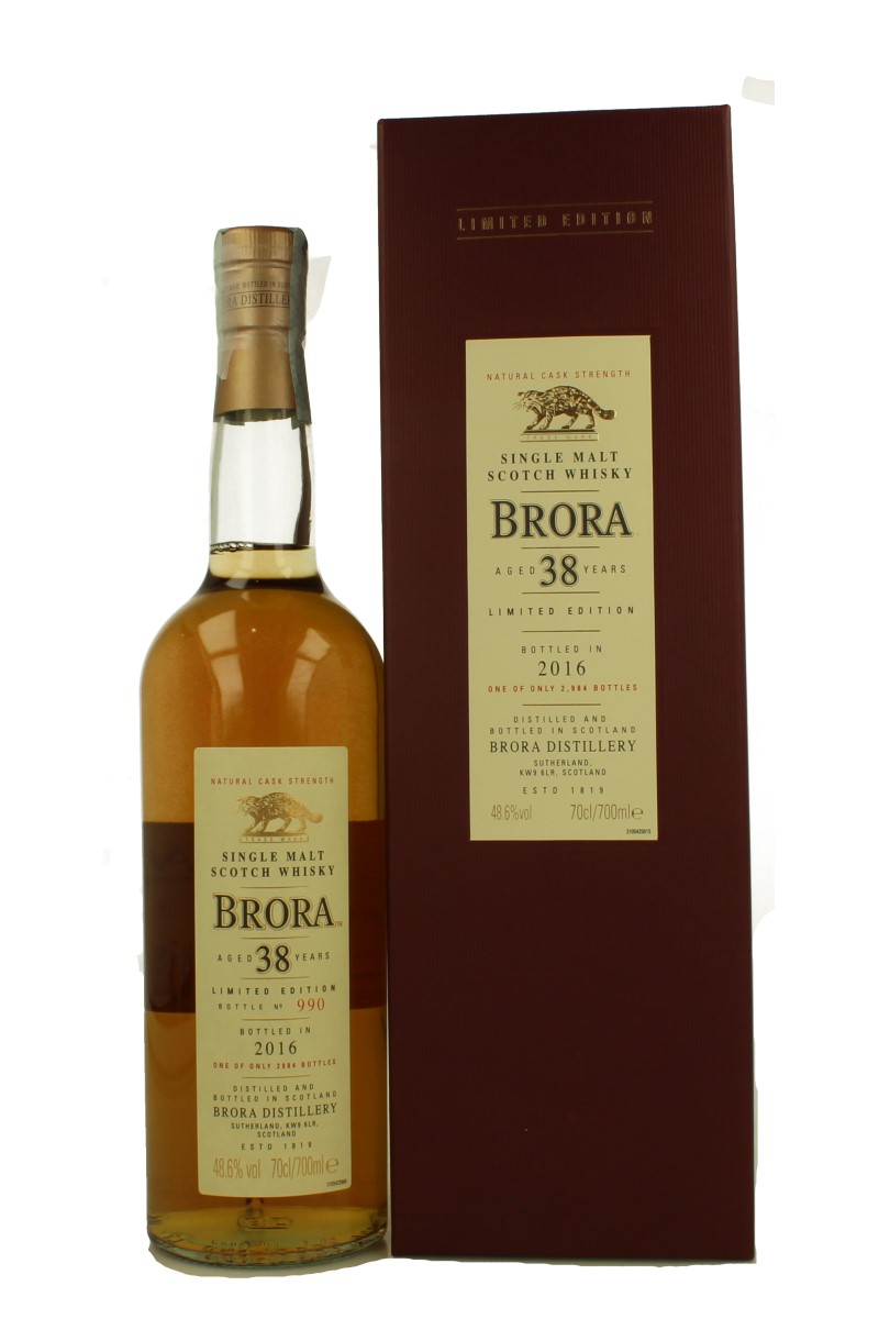 Brora Highland Scotch Whisky 38 Years Old Bottled 2016 70cl 48.6% OB ...