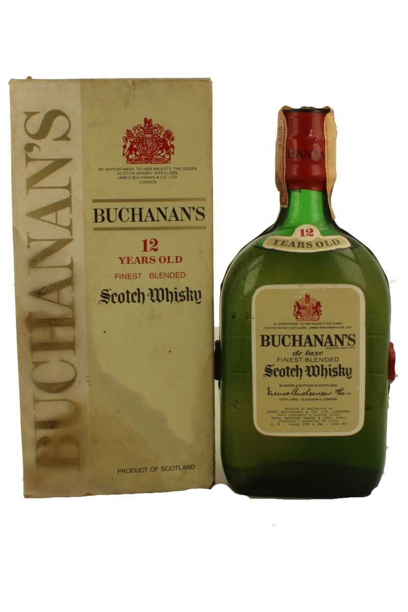 Buchanan's Blended Scotch Whisky 12 Year Old - Bot. in The 70's 75cl 43 ...