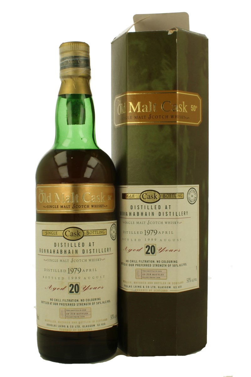BUNNAHABHAIN Islay Scotch Whisky 20 Years Old 1979 1999 70cl 50% ...