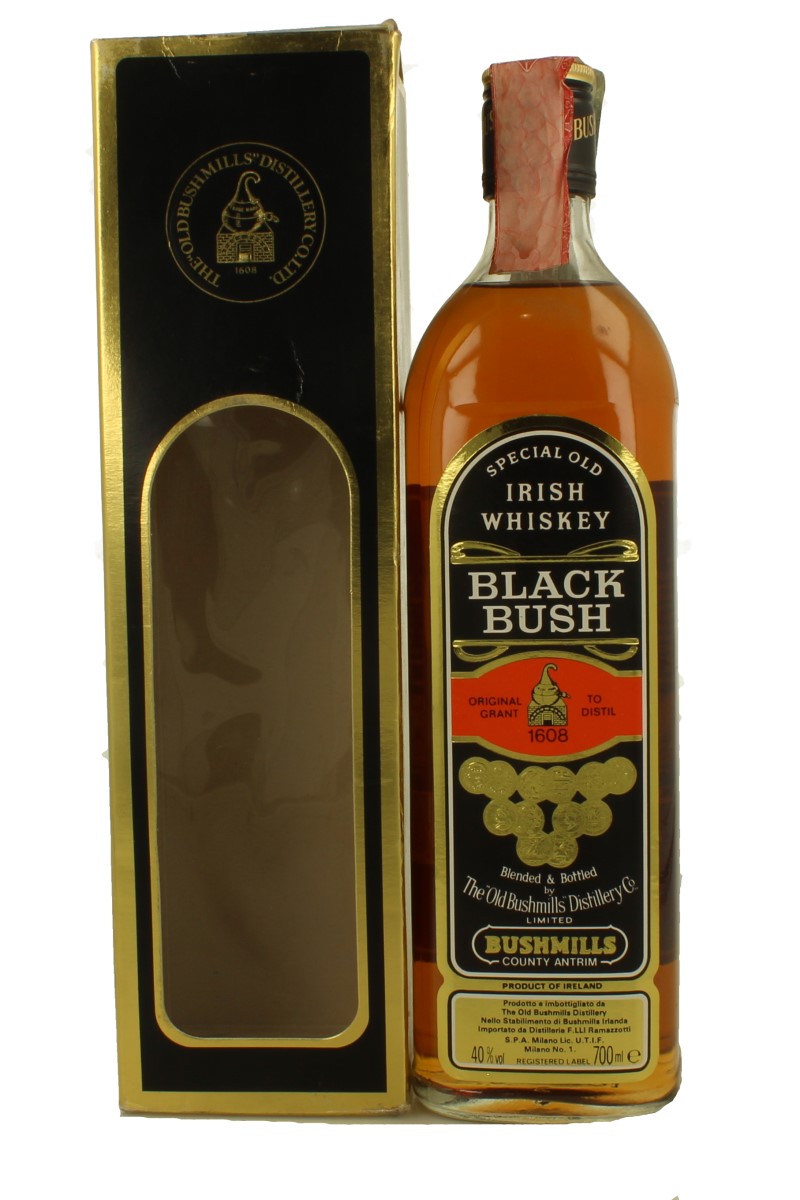 BUSHMILLS Black Bush Irish Whiskey Bot.early 2000 70cl 40% - Products ...