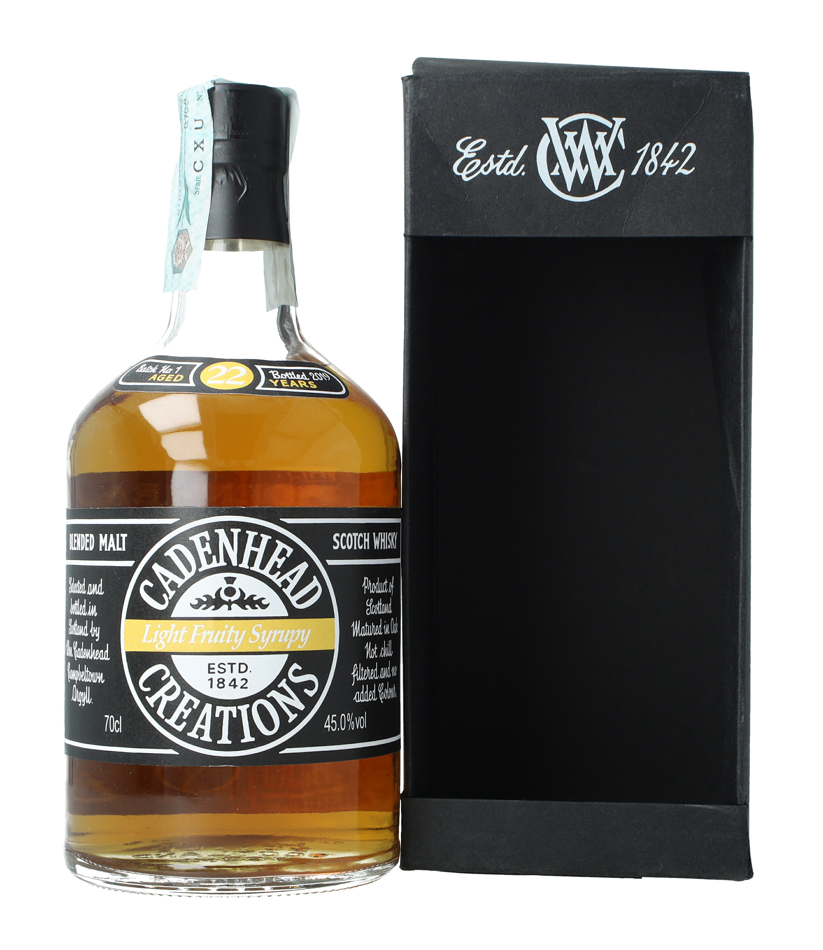 Cadehead Blended Scotch Whisky 22 Years old 70cl 45% Cadenhead's ...