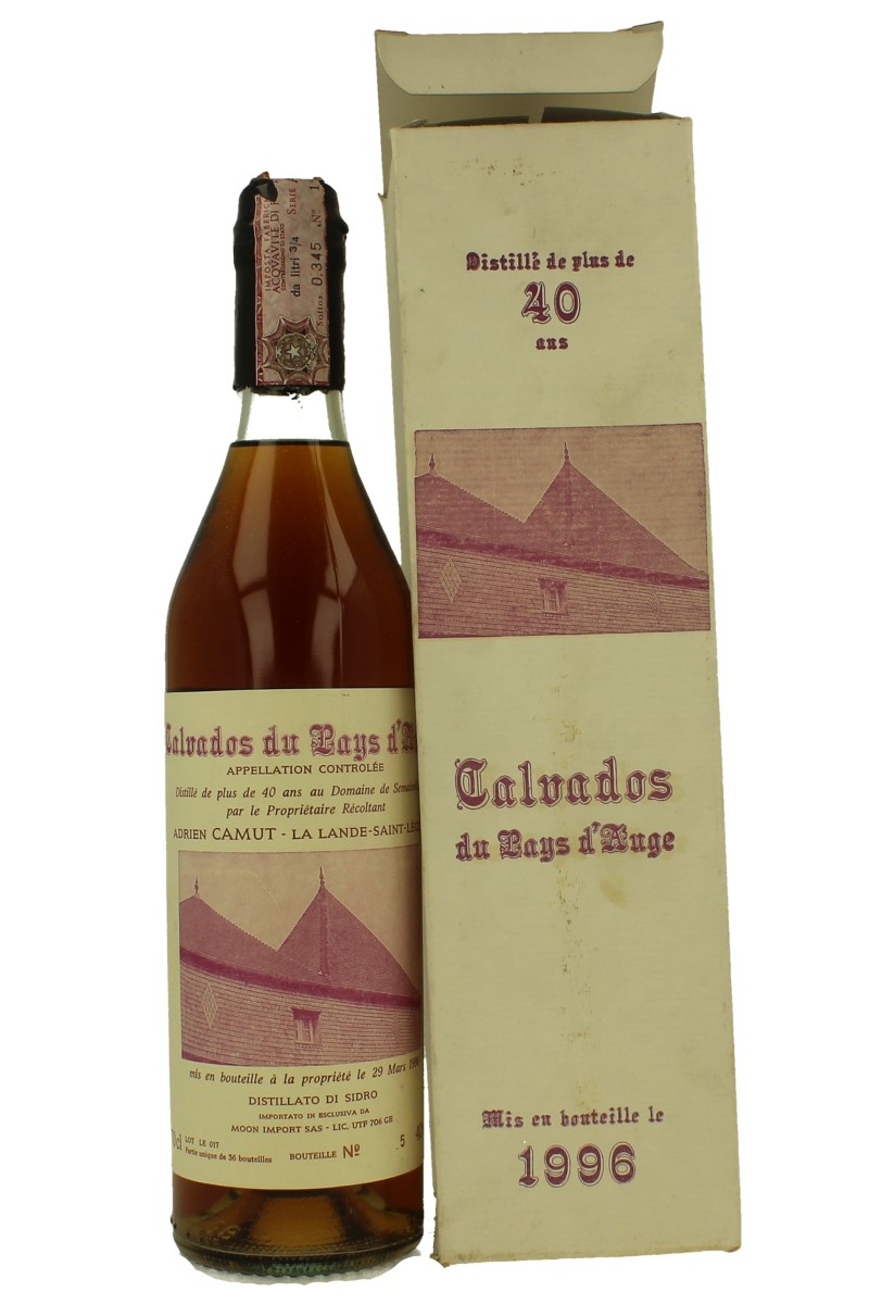 CALVADOS DU PAYS D'AUGE ADRIEN CAMUT 40 Years Old bottled 1996 70cl 40% ...