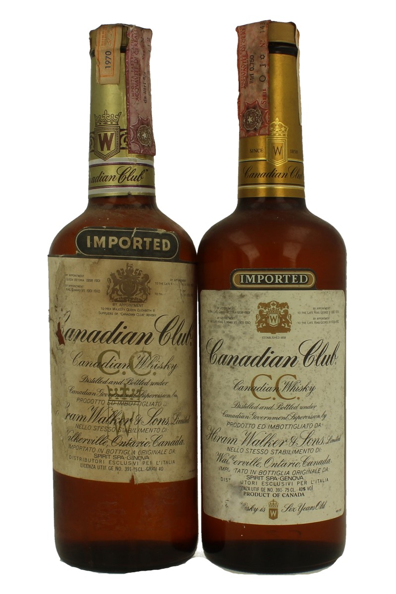 CANADIAN CLUB (2 bottles) - Bot.70's 2x75cl 40% - Products - Whisky ...
