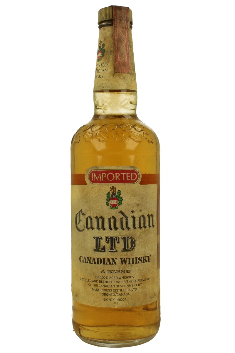 Canadian LTD Whisky bot 60/70's 75cl 80 US-Proof MC Guinness - Products ...