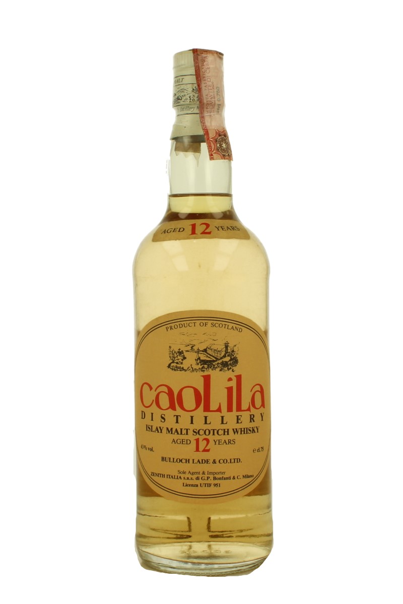 Caol Ila Islay Scotch Whisky 12 Year Old Bot 1980's 75cl 43% Bulloch ...