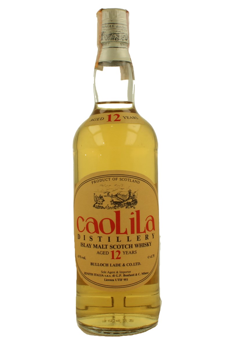 Caol Ila Islay Scotch Whisky 12 Years Old - Bot.70's-80's 75cl 43% OB ...