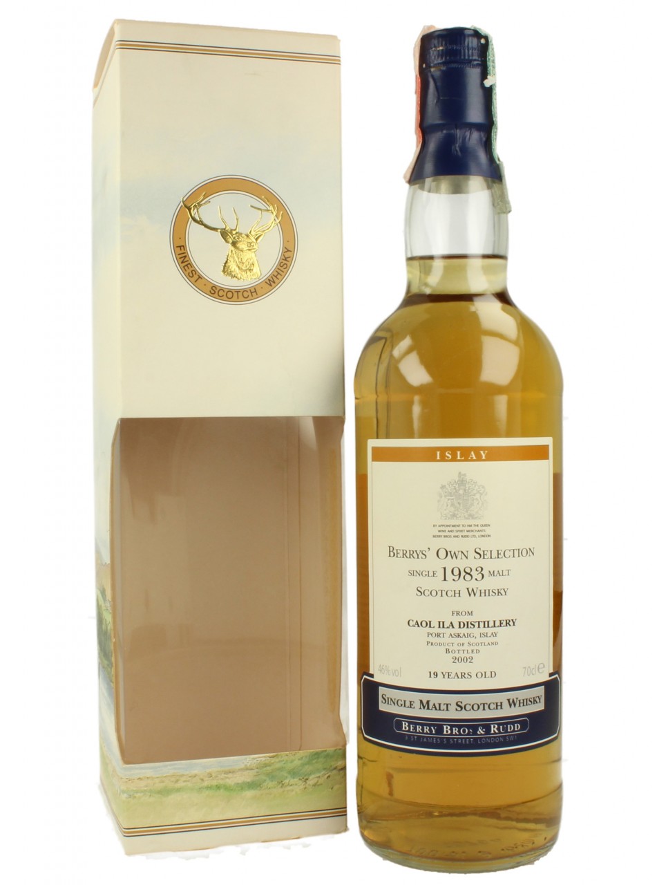 Caol Ila Islay Scotch Whisky 19 year Old 1983 2002 70cl 46% Berry ...
