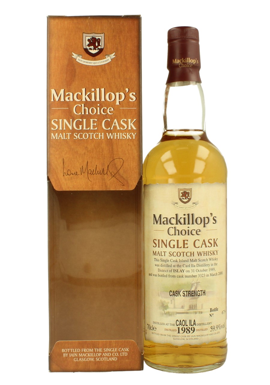 Caol Ila Islay Scotch Whisky 1989 2000 70cl 59.9% Mackillop's Choice ...