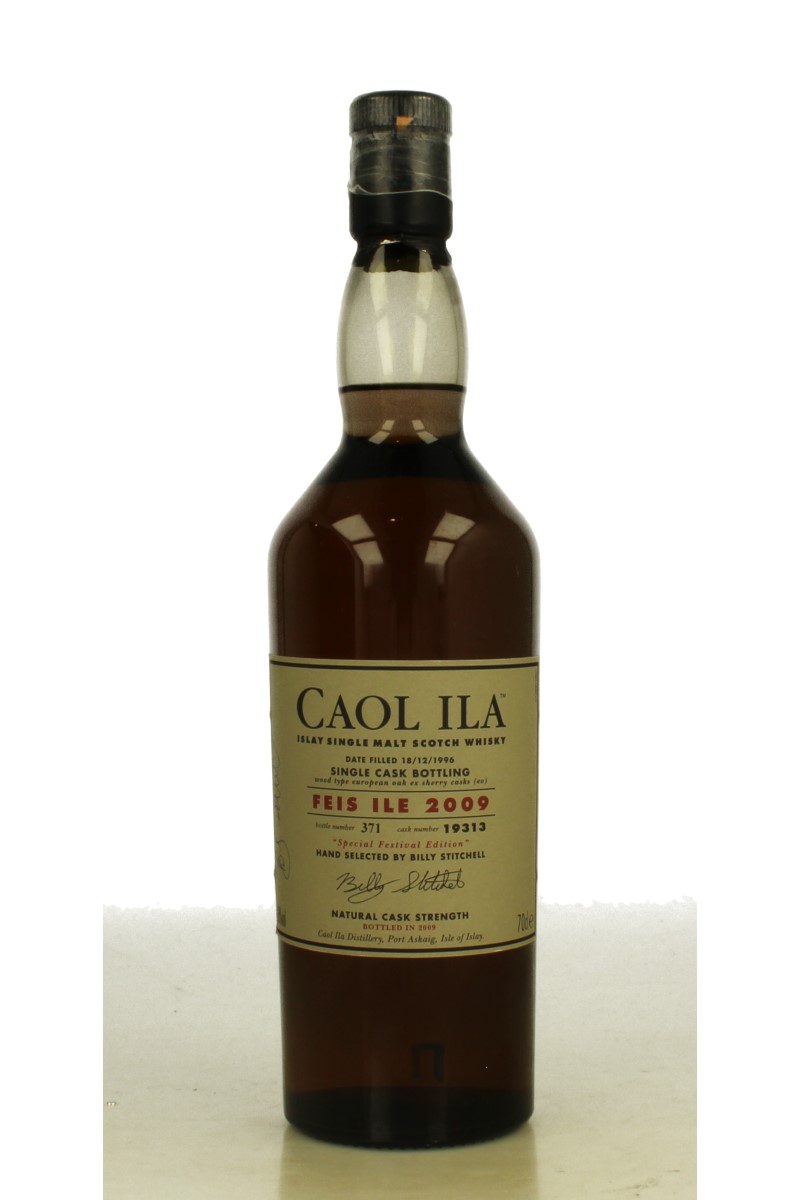 Caol Ila Islay Scotch Whisky 1996 2009 70cl 58% OB- Feis Ile 2009 cask ...