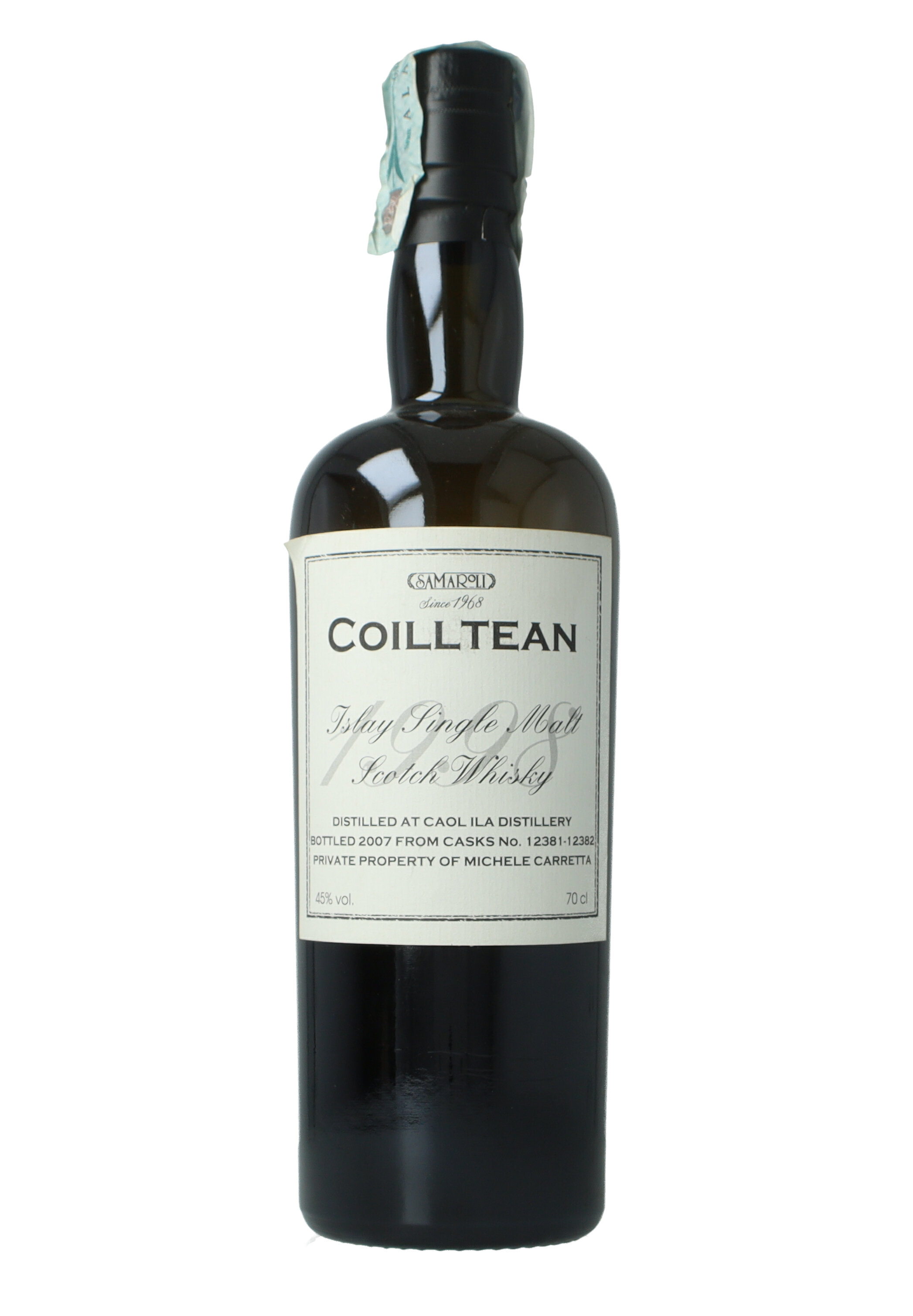 Caol Ila Islay Scotch Whisky 1998 2007 70cl 45% Samaroli - cask 12381 ...