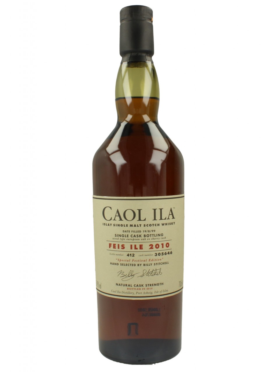 Caol Ila Islay Scotch Whisky 1999 2010 70cl 61.9% OB - Feis Ile 2010 ...